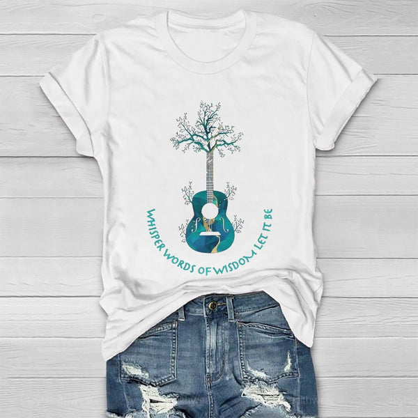 Whisper Words Of Wisdom Let It Be Guitar Tree Healthwear T-shirt