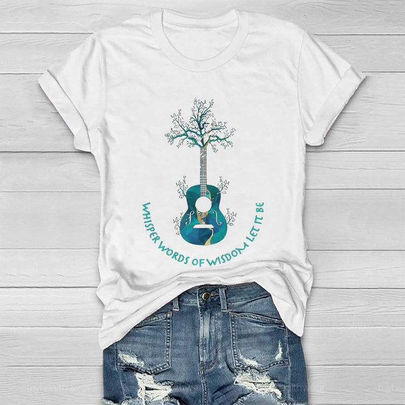 Whisper Words Of Wisdom Let It Be Guitar Tree Healthwear T-shirt